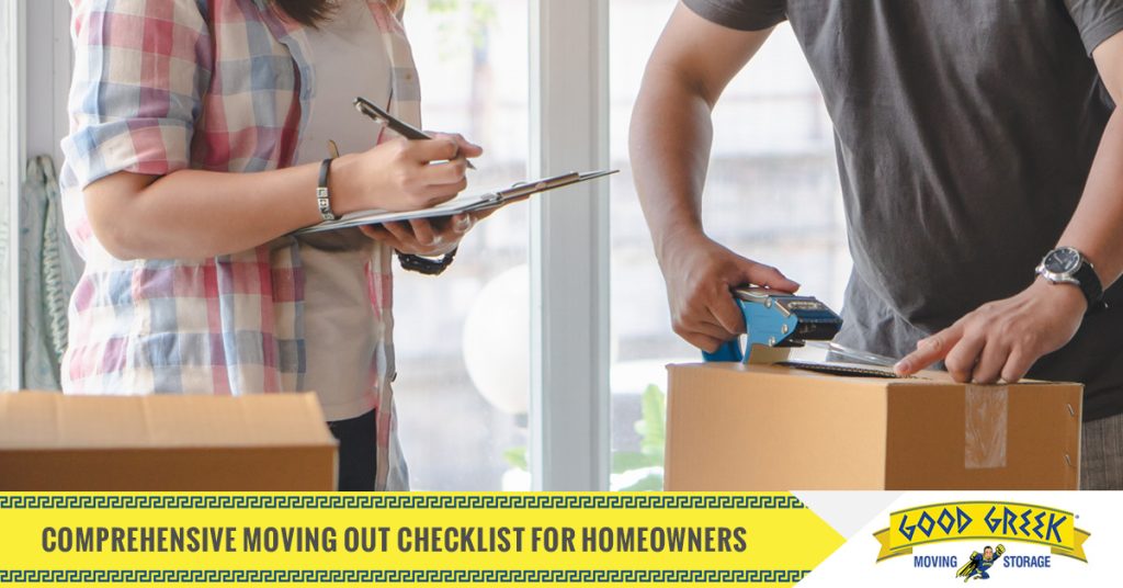 Moving Out Checklist for Homeowners Nationwide (USA)